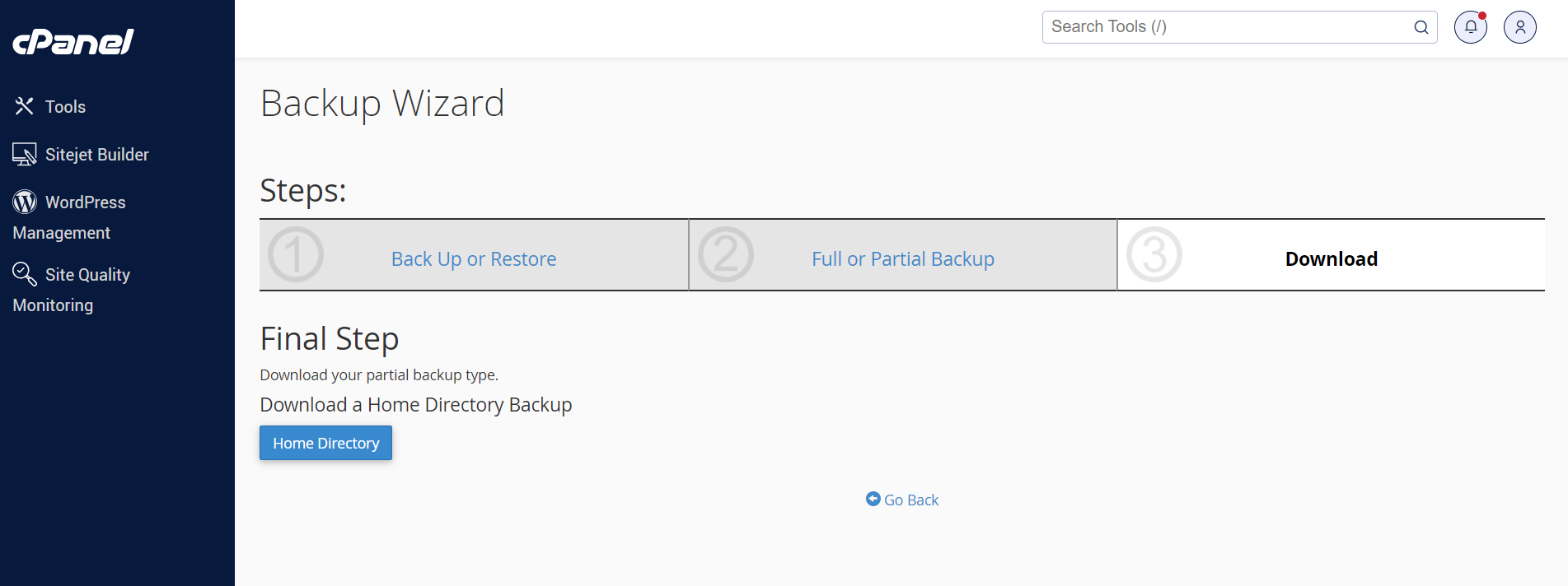 Cpanel дээр өөрийн backup авах - Мэдлэгийн сан - Mobinet LLC